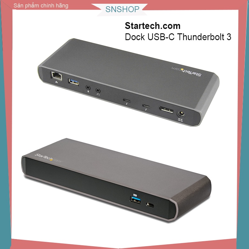 Dock Startech Thunderbolt 3 -Hub USB-C Xuất Hai Màn Hình 4K 60HZ Băng ...