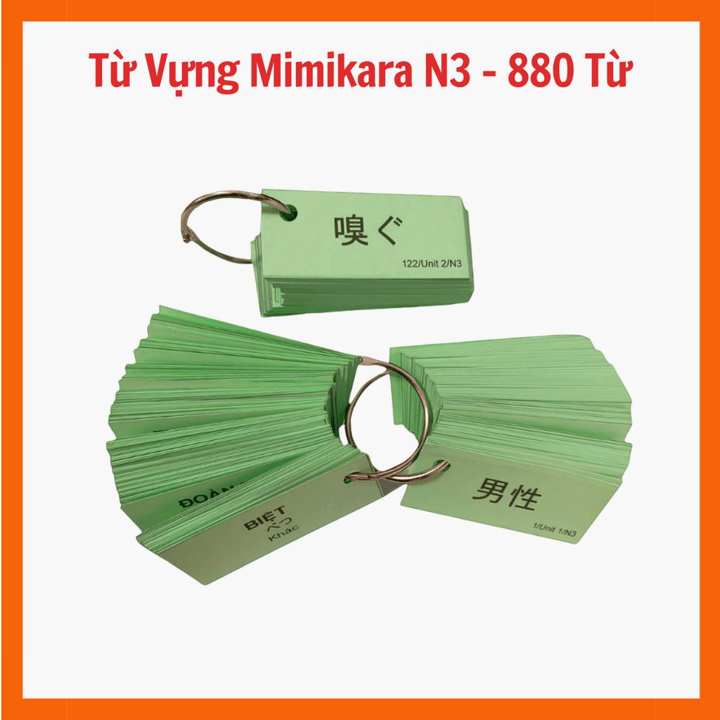 Flashcard Từ Vựng Tiếng Nhật Mimikara N3 - 880 Từ Vựng - Thẻ học từ ...