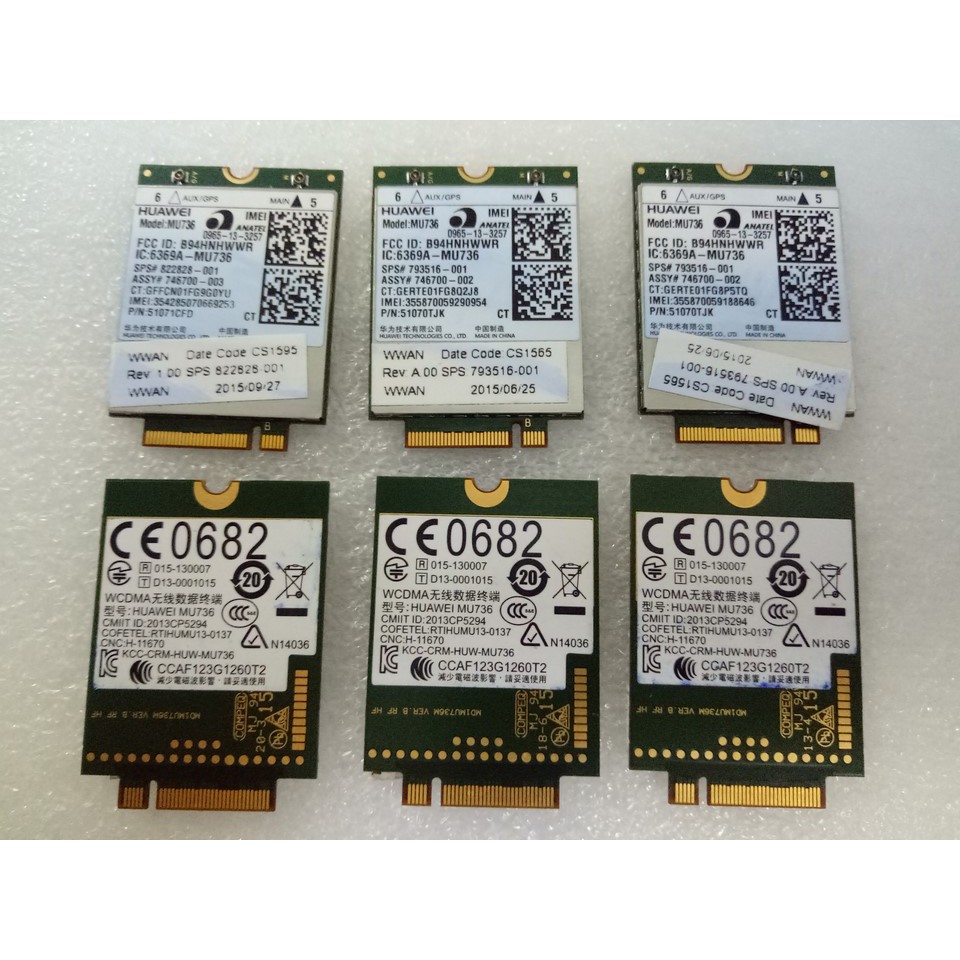 Card wwan 3G HP HS3110 HUAWEI MU736 dùng cho laptop HP thế hệ 4,5,6 như ...