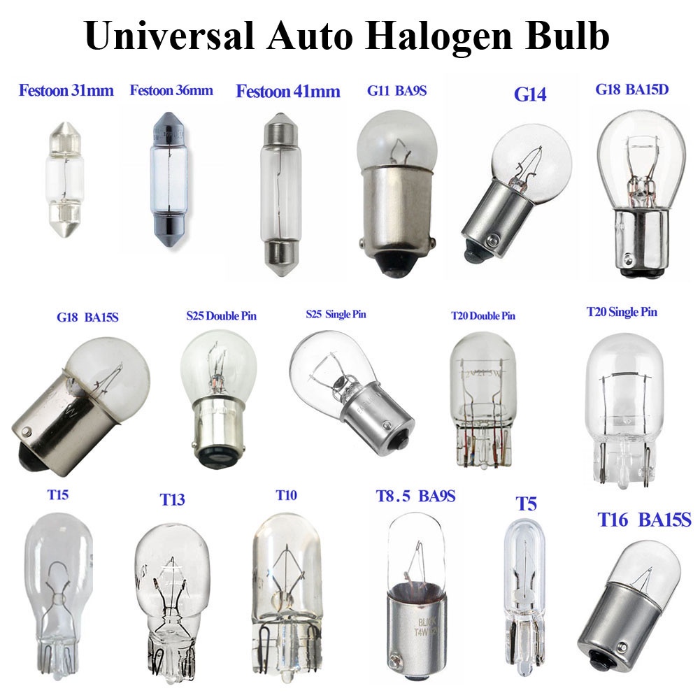 Bóng Đèn Halogen T5/T10/T15/T16/T20/S25/1156/1141/1016/G11/G18 12V Dành Cho Ô Tô | Shopee Việt Nam