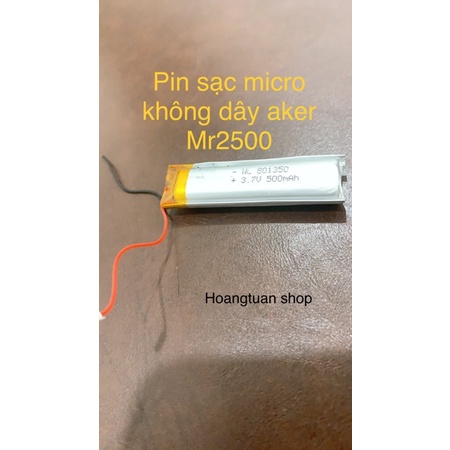 Pin micro không dây Aker MR2500 hoặc pin máy aker 2500 | Shopee Việt Nam