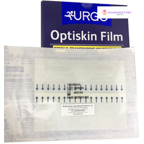Băng vô trùng trong suốt, không thấm nước Urgo Optiskin Film 120 x 90mm ...