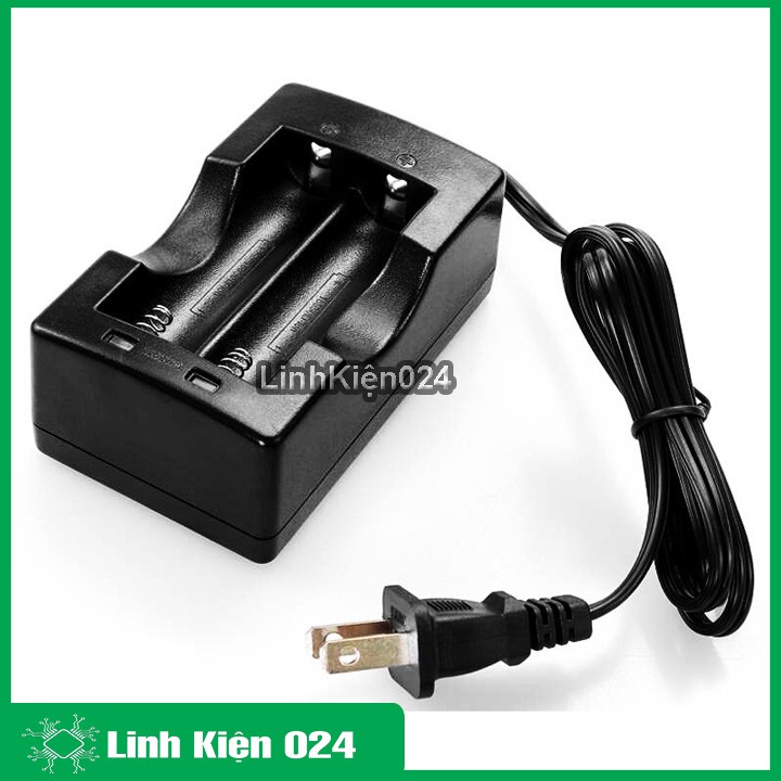 Bộ Sạc Pin 18650 3,7V ( Sạc 2 pin cùng lúc - Có mạch bảo vệ pin ...