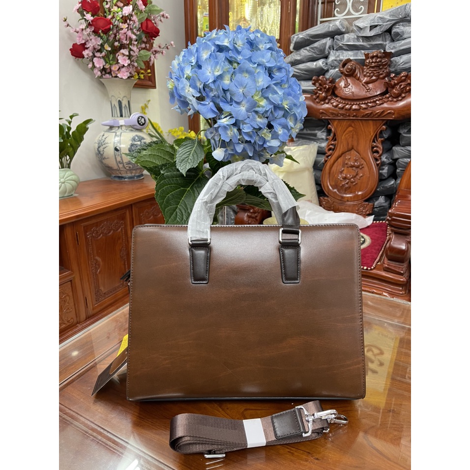 Cặp da bò màu nâu và đen cao cấp DT09-N | Shopee Việt Nam