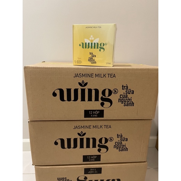 1 Thùng Trà Sữa Hoà Tan Wings Vị Nhài ( 12hộp loại hộp 5set ) | Shopee ...