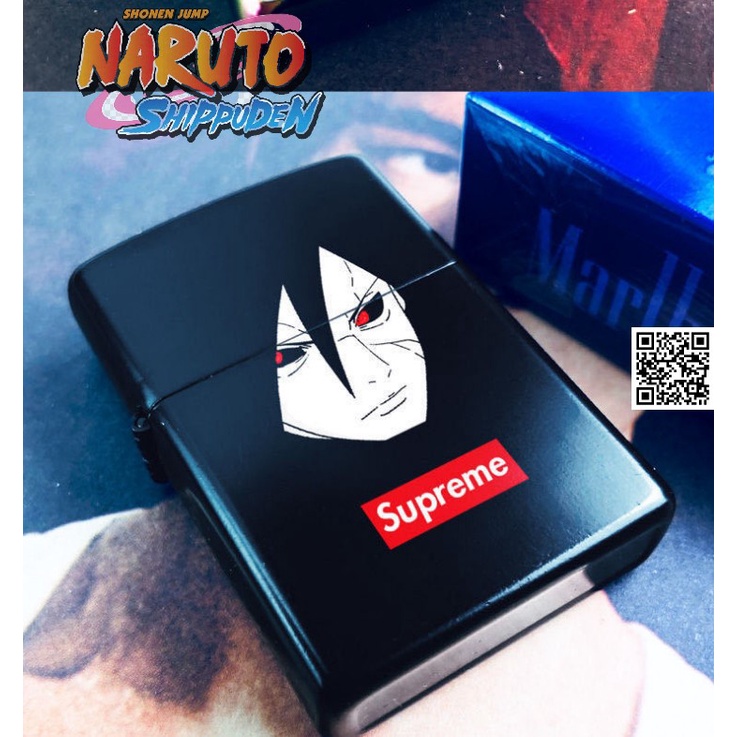 Mô hình Zippo bậc lữa hình Madara Uchiha Anime Naruto sơn tĩnh điện ...