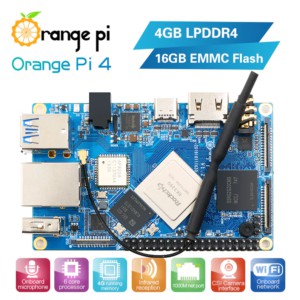 Bo mạch Orange Pi 4 4GB DDR4 bản 16GB EMMC Flash Rockchip RK3399 Dual ...