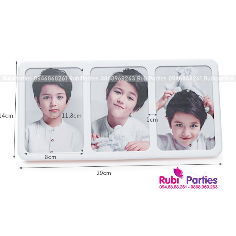 Khung 3 ảnh ghép để bàn hoặc treo tường | Shopee Việt Nam