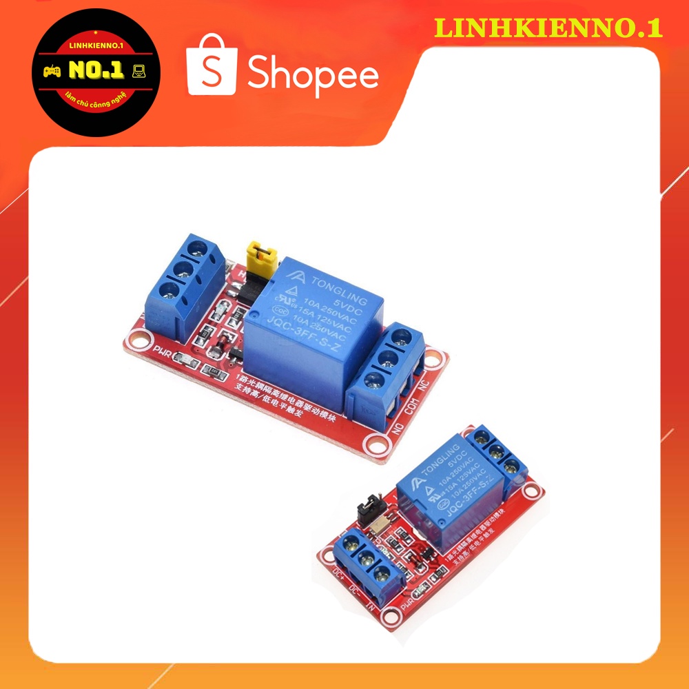 Module Relay 5v10A 1 kênh kích mức thấp/cao | Shopee Việt Nam