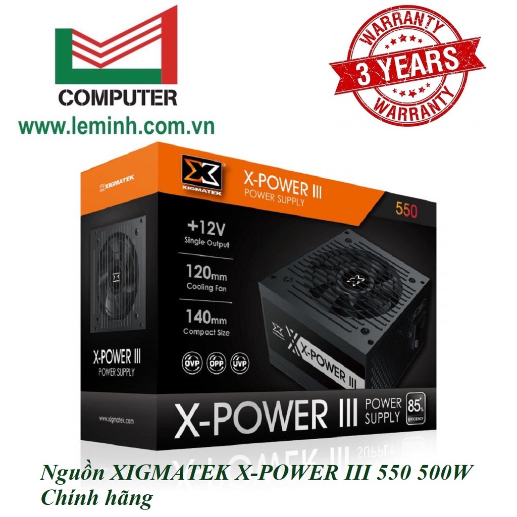 Nguồn Máy Tính XIGMATEK X-POWER III 550 500W Công Suất Thực Chính hãng | Shopee Việt Nam