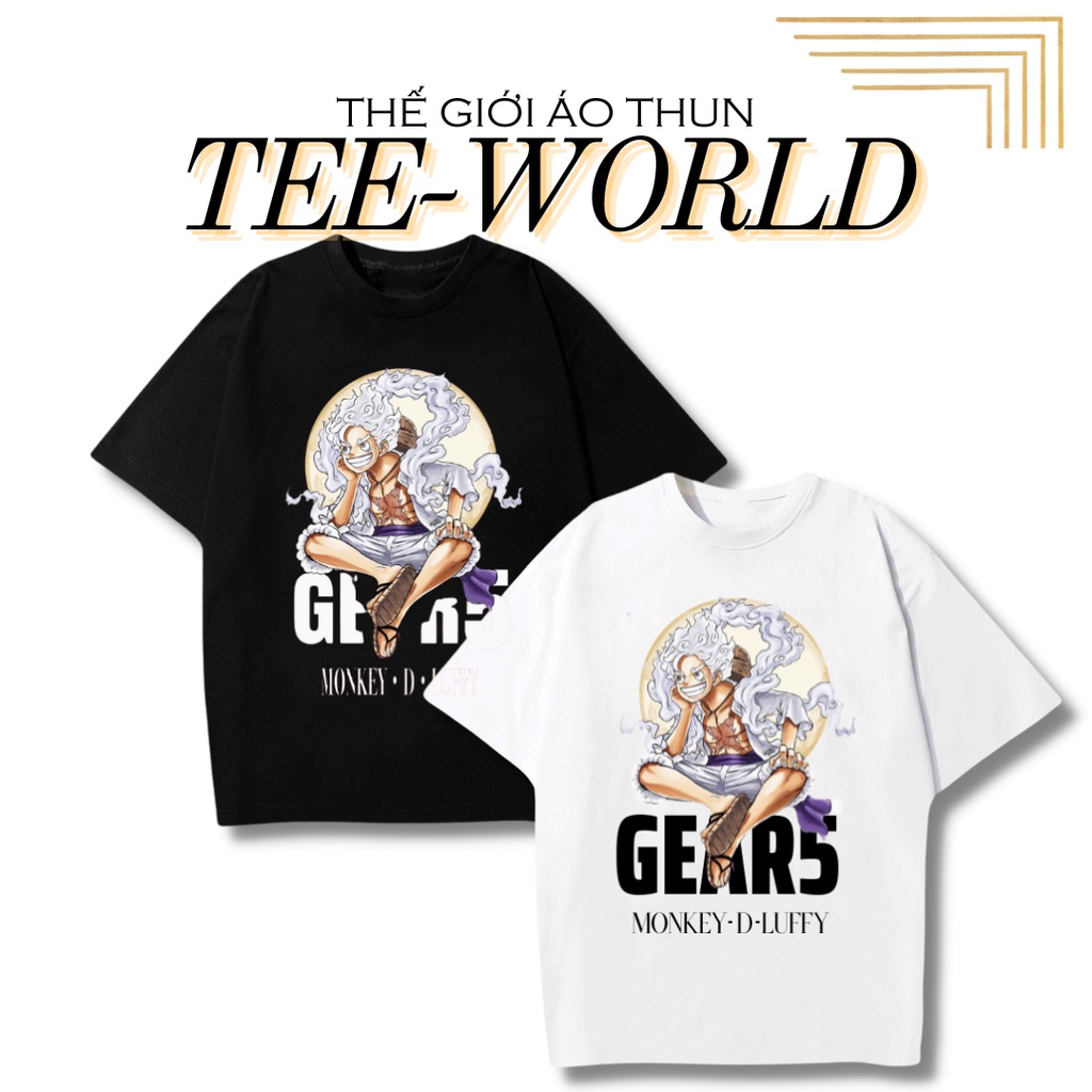 Áo thun Luffy Gear 5, Áo Anime One Piece mẫu mới cực ngầu, cực đẹp ...