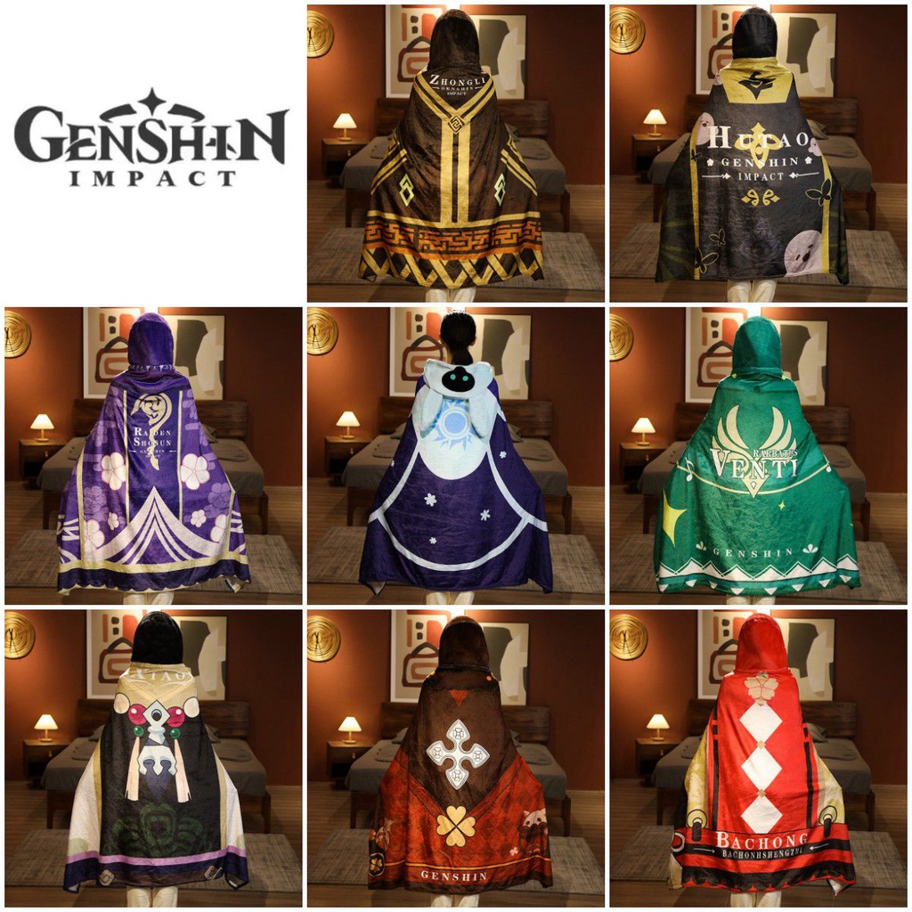 Genshin Impact Cryo Abyss Mage Cospaly Costume Cloak Hoodies Flannel ...