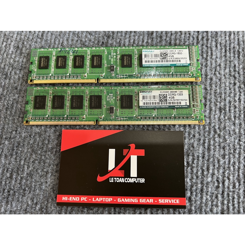 Ram PC Kingmax DDR3 4GB Buss 1333MHz/1600MHz Chính Hãng - Cũ | Shopee ...