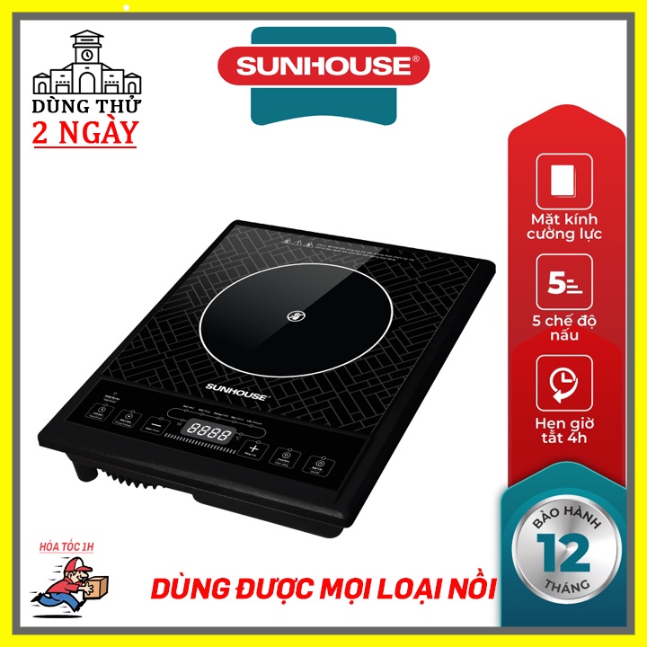 Bếp hông ngoại Sunhouse SHD6011, công suất siêu lớn 2000W, kính cường ...
