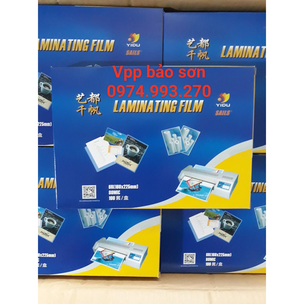 Giấy ép plastic A5 80mic, Nhựa ép plastic A5 80Mic Yidu chính hãng (hộp 100 tờ) | Shopee Việt Nam