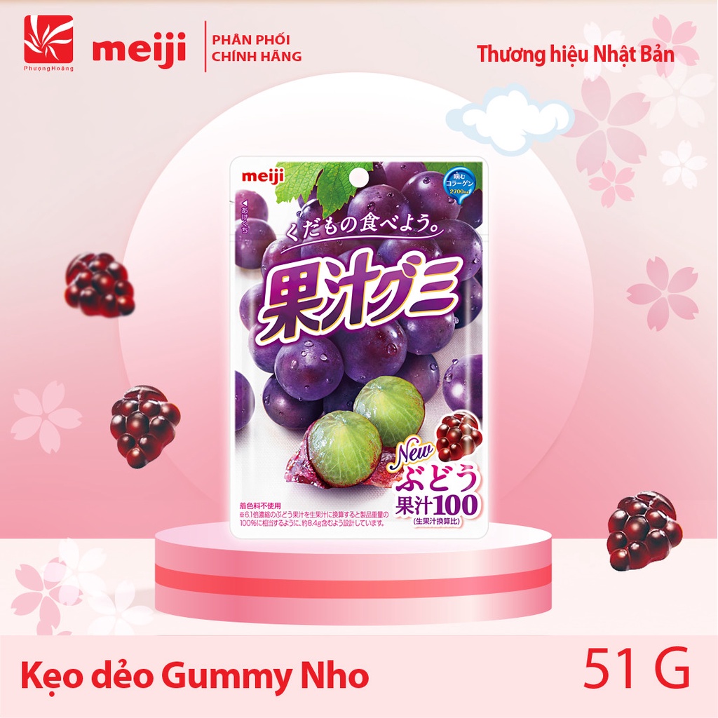 [ KẸO DẺO MEIJI ] Kẹo chính hãng Meiji Nhật Bản Gummy 54g | Shopee Việt Nam