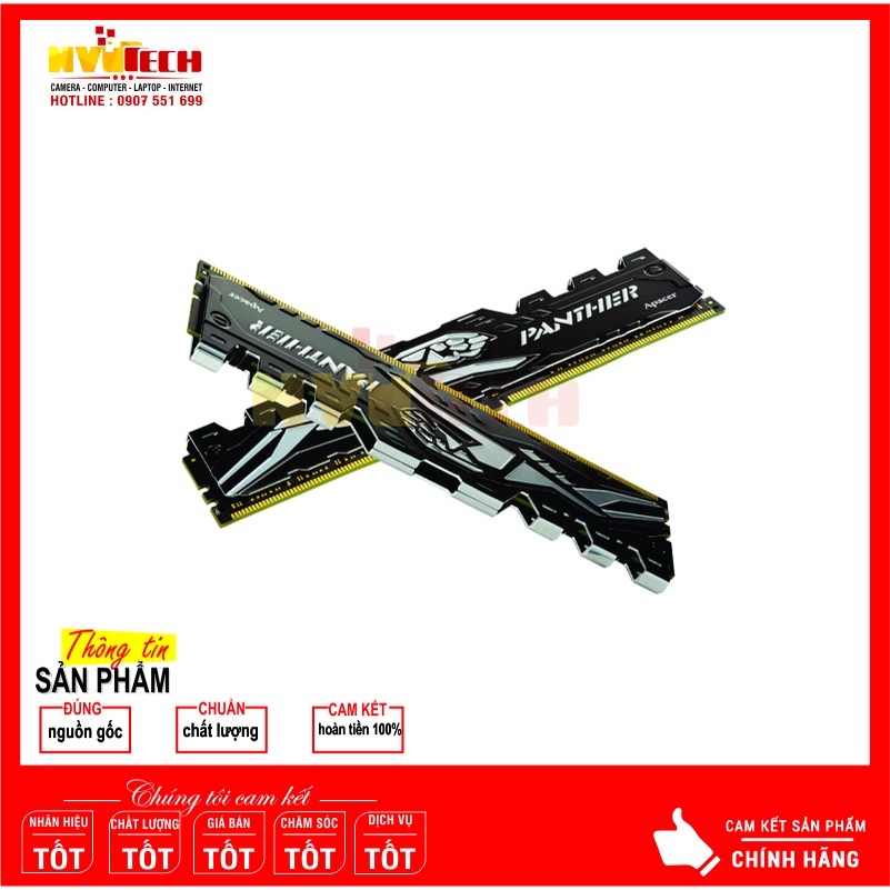RAM Apacer Panther 8GB DDR4 2400MHz (QSD) | Shopee Việt Nam