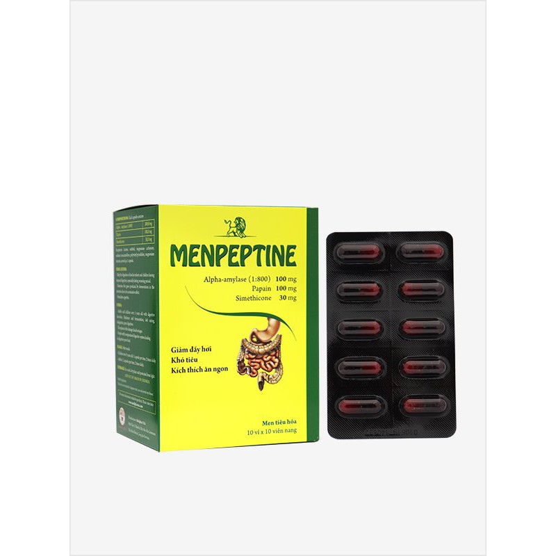 Men tiêu hóa MENPEPTINE ENZYME | Shopee Việt Nam