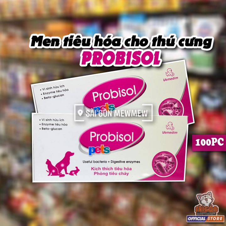 Men tiêu hóa PROBISOL thú cưng HỘP 100 gói x 5gr | Shopee Việt Nam
