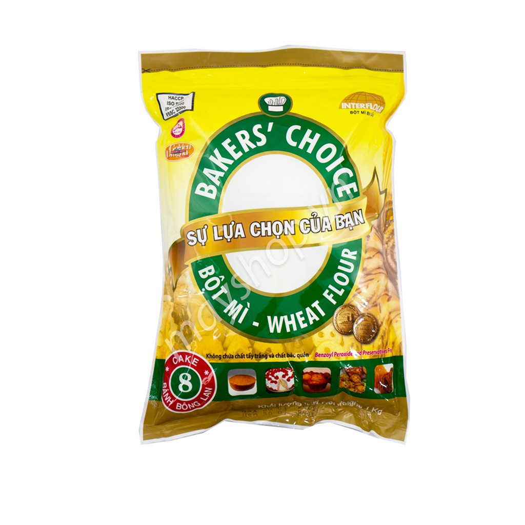 Bột mì Baker's Choice số 8, Bột bánh bông lan (1kg) - anshop | Shopee ...
