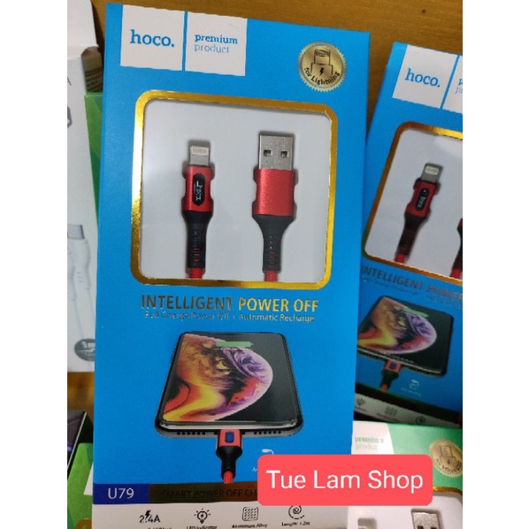 Cáp sạc nhanh IP Hoco U79 - Tự ngắt khi pin đầy | Shopee Việt Nam