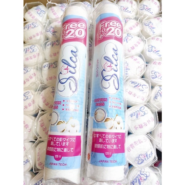 Bông tẩy trang Silca Nhật Bản 140 miếng | Shopee Việt Nam
