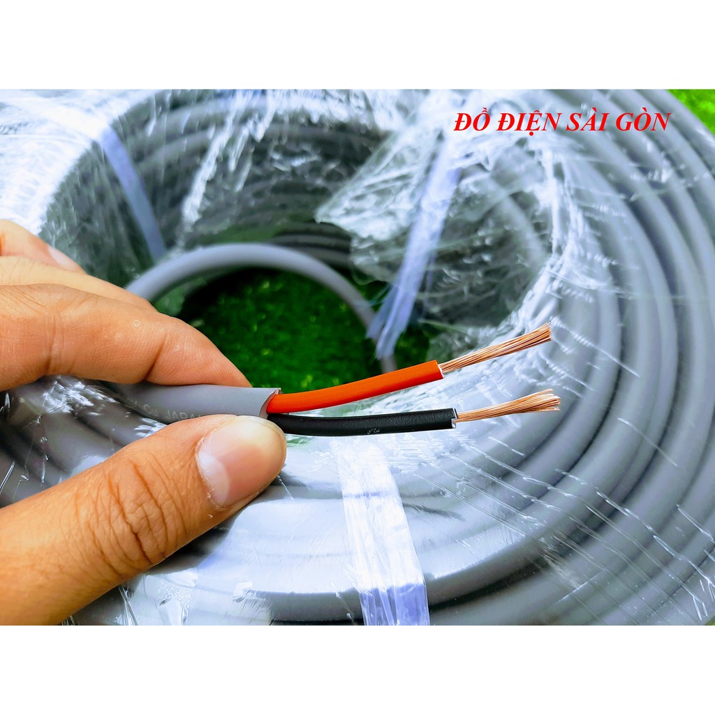 Dây Điện Đôi 2x4.0 Tròn Xám 10m 15m 20m 25m 30m 2 Lõi Fadaco | Shopee ...