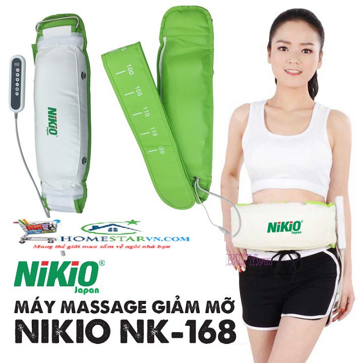 Máy massage giảm mỡ bụng Nhật Bản Nikio NK-168 Rung và Nóng | Shopee ...