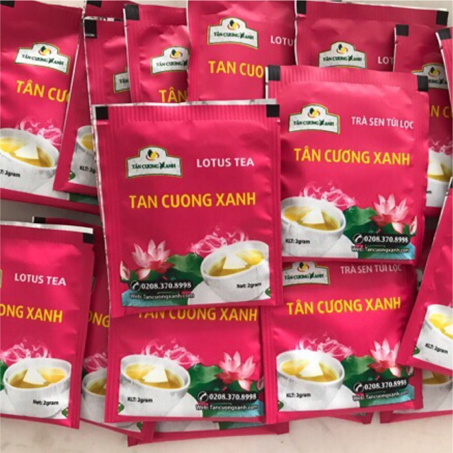Trà sen túi lọc Trân Cương Xanh gói 2g | Shopee Việt Nam