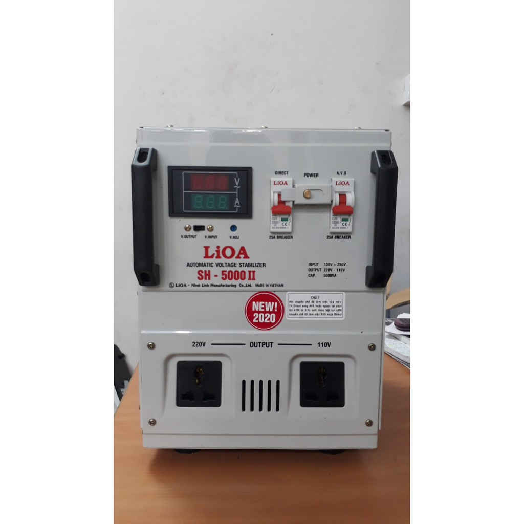 Ổn áp LiOA 1 pha 5kVA SH-5000II - Ổn áp 1 pha chính hãng từ Cty TNHH Nhật Linh | Shopee Việt Nam