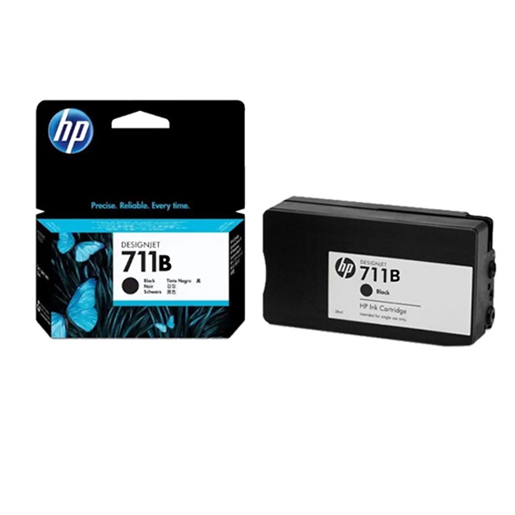 Mực in Phun màu HP 711B Black (3WX00A) Ink Cartridge 38 ml - Màu đen - Dùng cho máy in HP T520 ...