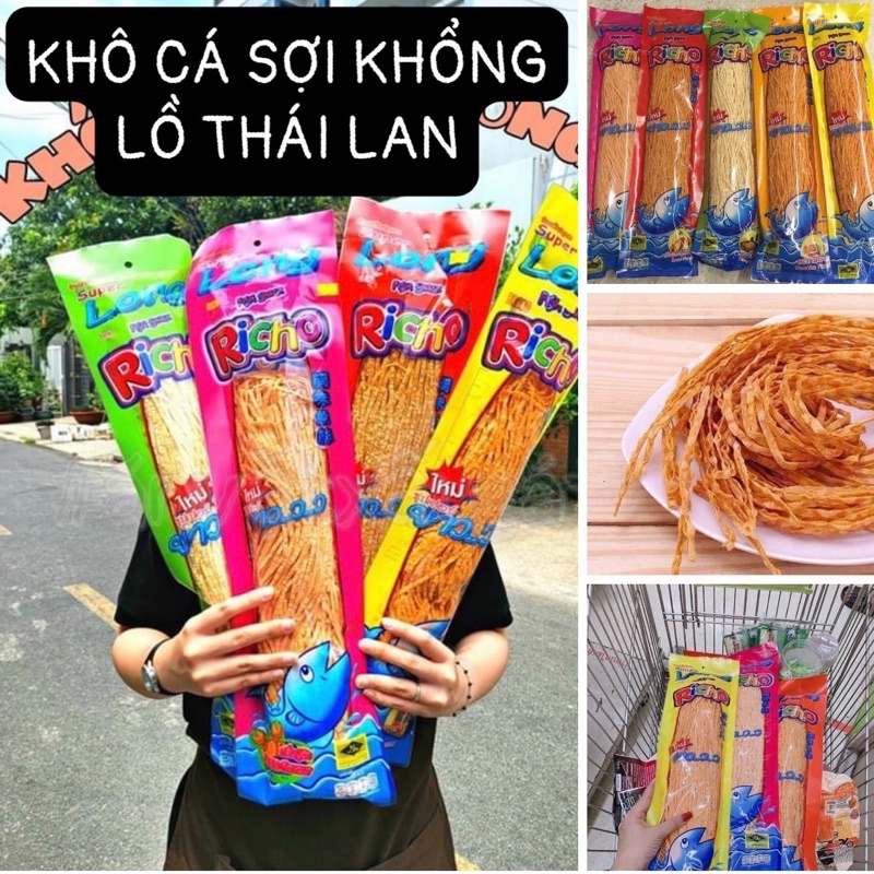 [CHỈ BÁN HÀNG THÁI] KHÔ CÁ SỢI THÁI LAN [GÓI BỰ CHÀ BÁ][HÀNG THÁI] KHÔ ...