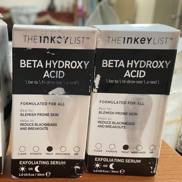 Hộp xấu + vơi tẩy tế bào chết The Inkey List Beta Hydroxy Acid BHA-30ml ...