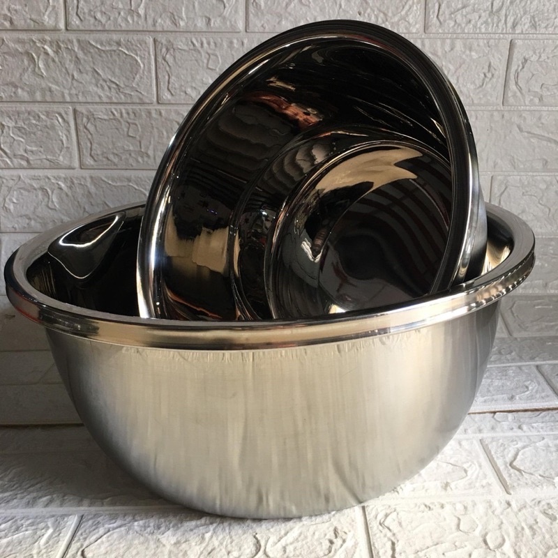 Chậu thau inox 304 cao cấp cỡ to đại 40cm | Shopee Việt Nam