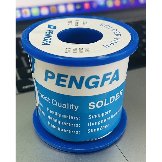 Chì hàn, thiếc hàn pengfa 0.6/0.8/1 mm 2.2 FLUX (400 gram) | Shopee ...