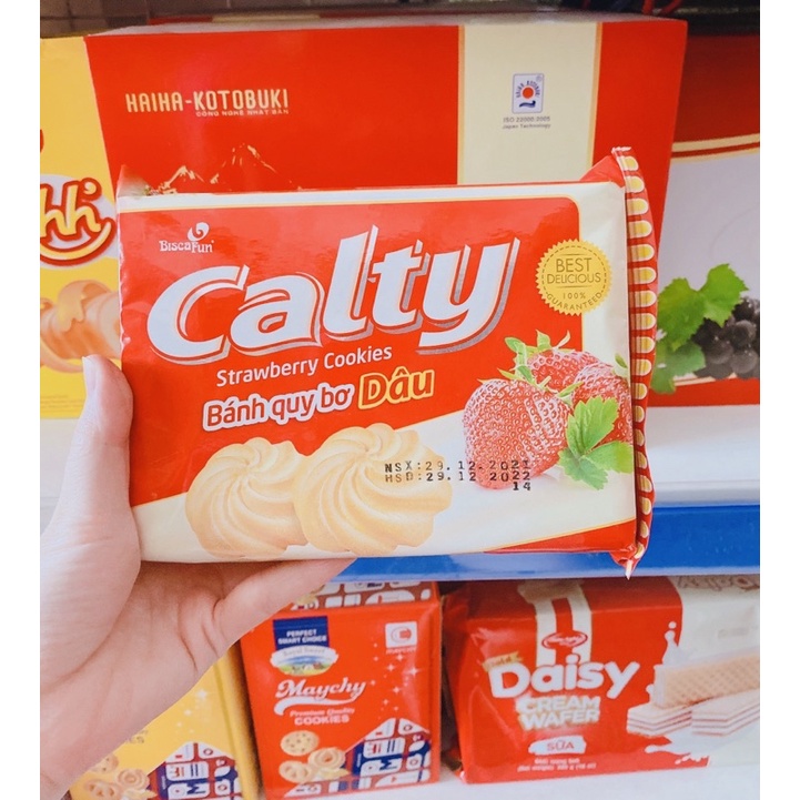 BÁNH QUY BƠ CAM/DÂU CALTY BISCAFUN 90G | Shopee Việt Nam