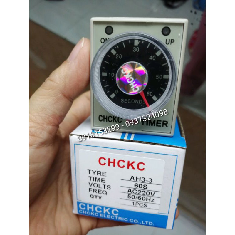 Rờ le thời gian timer CKC AH3-3 10s,30s,60s ,60M,không bao gồm đế relay | Shopee Việt Nam