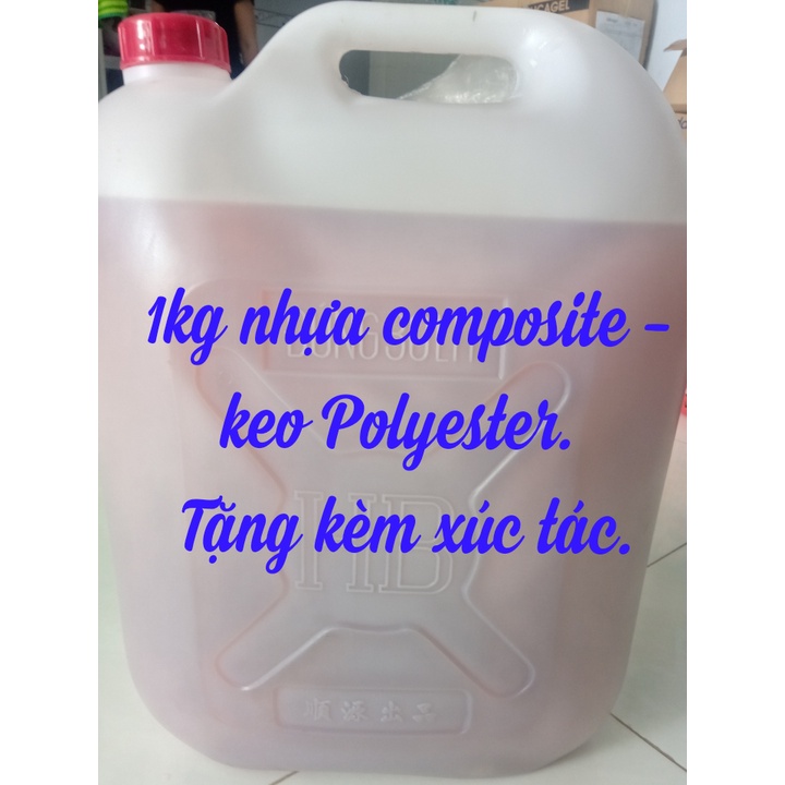 Combo 1kg Nhựa Composite + 1kg sợi thủy tinh - Keo Polyester resin ...