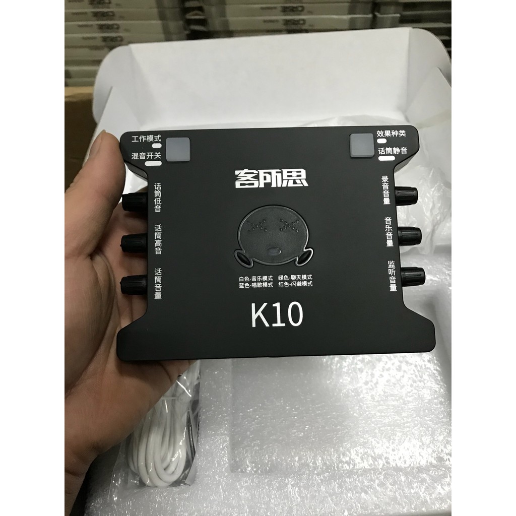 Sound card XOX K10 chuyên dùng cho hát live, thu âm | Shopee Việt Nam