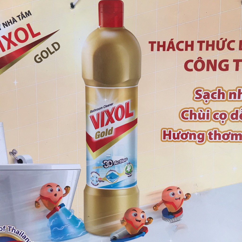 Nước tẩy nhà vệ sinh VIXOL GOLD Thái Lan. | Shopee Việt Nam