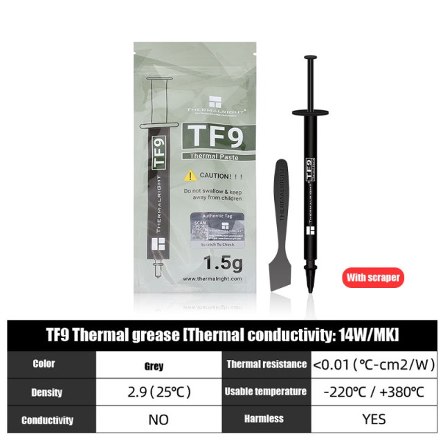 Thermalright TF9/TF8/TF7/TFX/Silver King 14W/M.K CPU GPU Thermal grease cooling computer ...