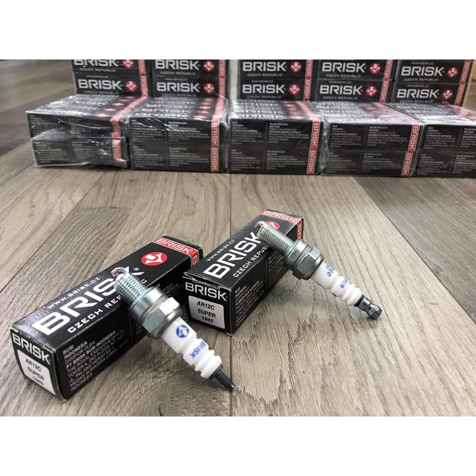 [Rẻ Vô Địch] Bugi BRISK Racing chân dài AR12C cho Exciter Winner Vario ...
