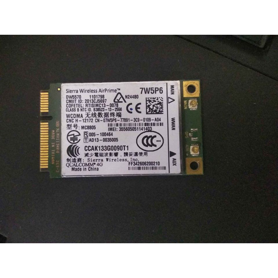 Card wwan 3g cho laptop dell dw5570 - mc8805 | Shopee Việt Nam