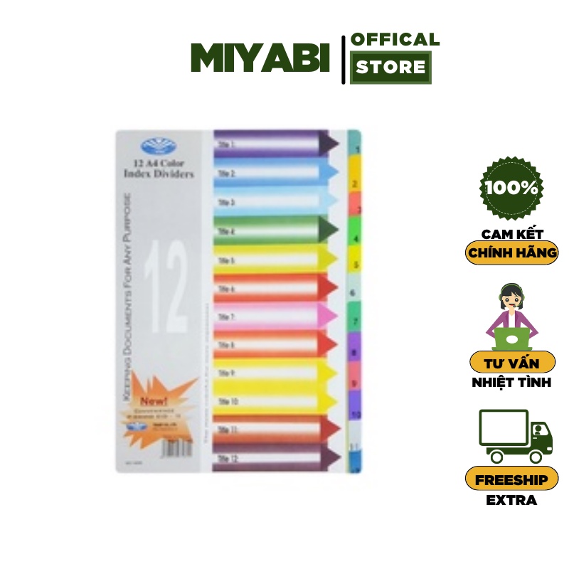 Chia file nhựa 12 lá | Shopee Việt Nam