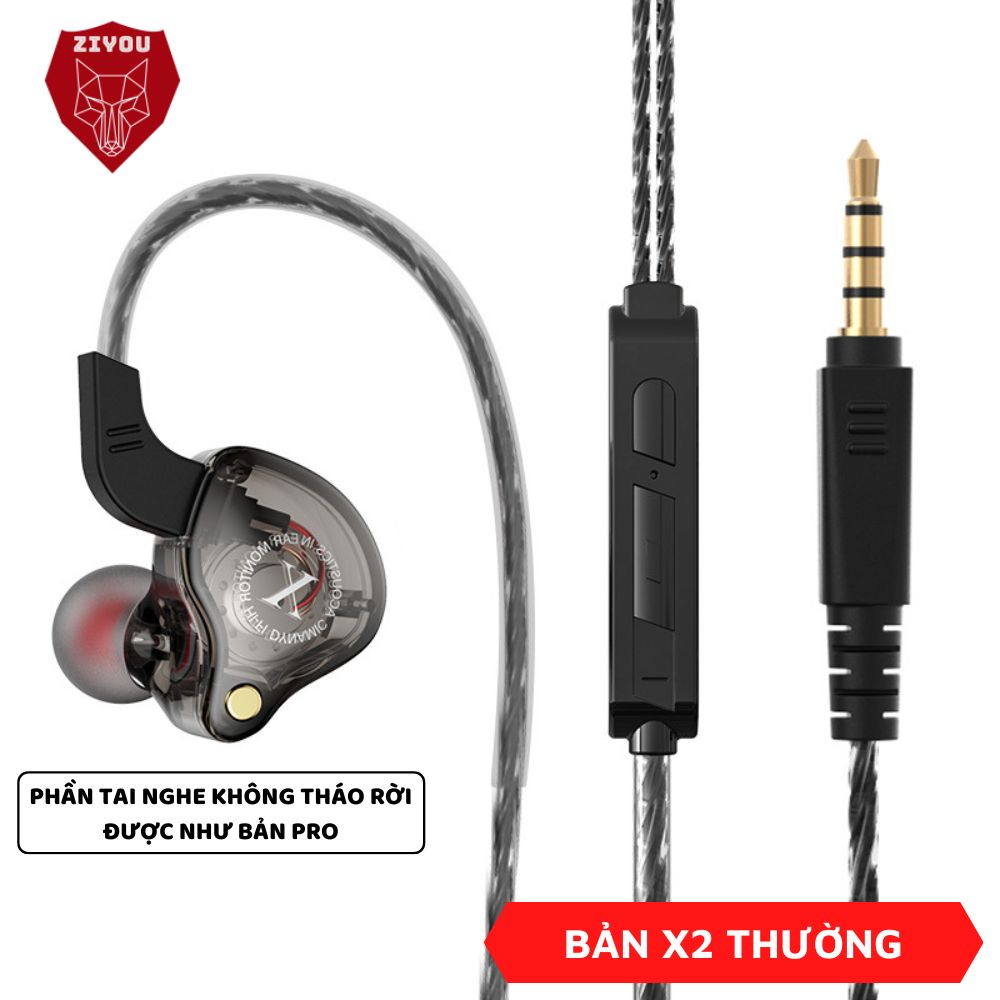 Tai Nghe Nhét Tai Chống Ồn ZIYOU X2 Pro Gaming, Âm Thanh Siêu Bass Cực ...