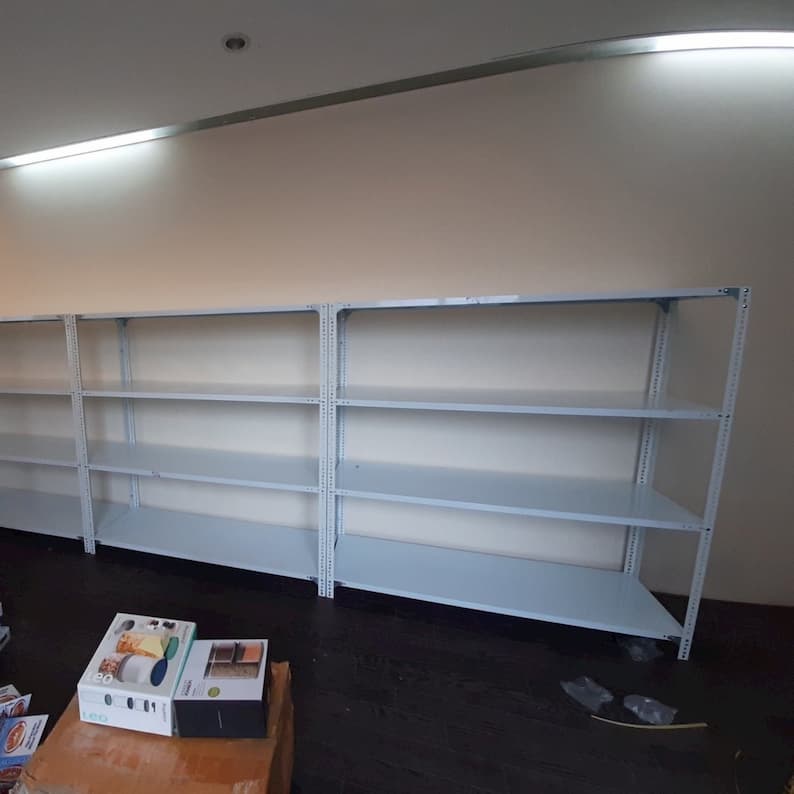 Kệ sắt v lỗ đựng đồ đa năng: Cao 1m8, dài 1m5, rộng 50cm, gồm 5 tầng ...