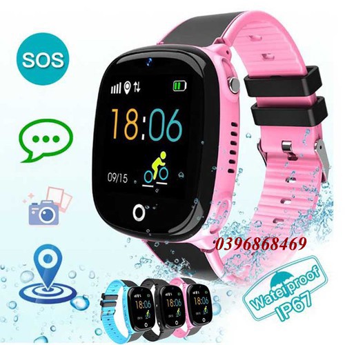 [Bản Tiếng Việt]- Đồng hồ định vị GPS SmartKID HW11 CAO CẤP chống nước IP67 có Camera chụp ảnh 2 ...