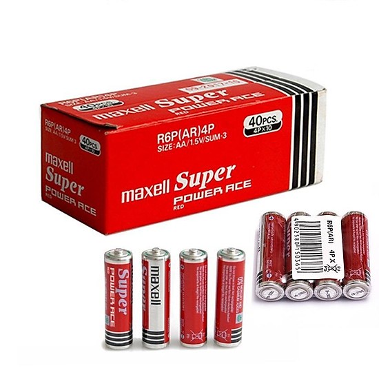 Vỉ 4 Viên Pin 2A Maxel Super Power Ace R6P(AR) | Shopee Việt Nam