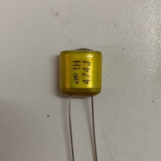 Tụ điện film màu vàng 474J 1H 50V 474 0.47uF (01 con) | Shopee Việt Nam
