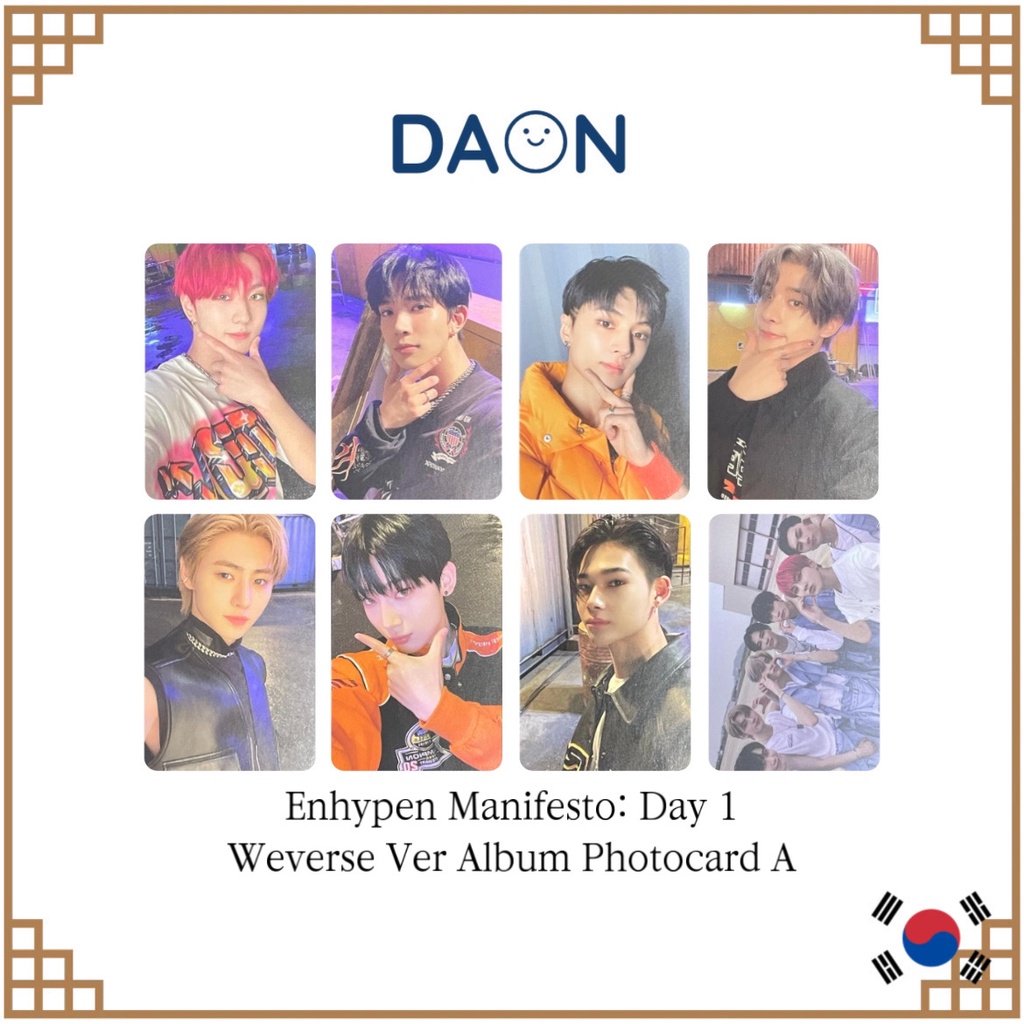 Enhypen Manifesto: Day 1 Weverse Album Version Photocard | Shopee Việt Nam